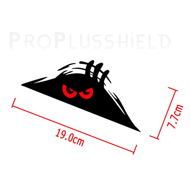 1x Monster Red Eyes Peeper Scary Funny Car Bumper Window Decal Sticker ...