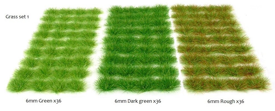 Static grass tufts self adhesive sheets - Model landscape scenery ...