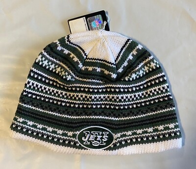New York Jets Knit Beanie Winter Hat Toque Skull Cap Reebok New green ...
