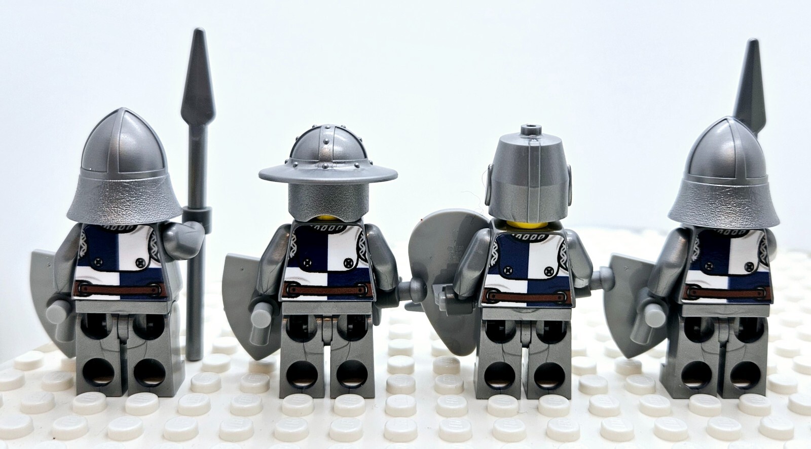 Castle Quartered Fleur de Lis Knights Soldiers made with real LEGO ...