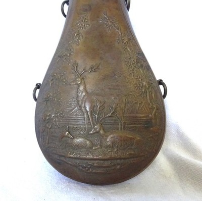 Rare Antique Batty Brass Rifle Shotgun Powder Flask Black Powder | eBay