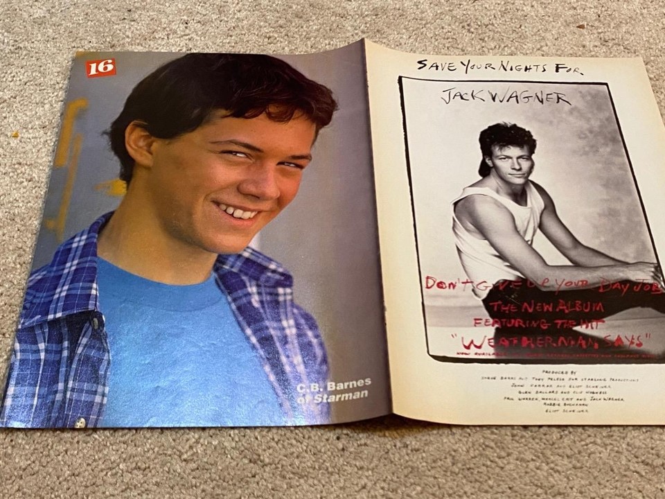 Jon Bon Jovi Christopher Barnes teen magazine poster clipping pix stage ...