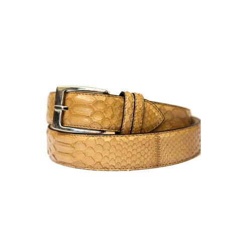 High Class Gold Python Skin Belt | eBay