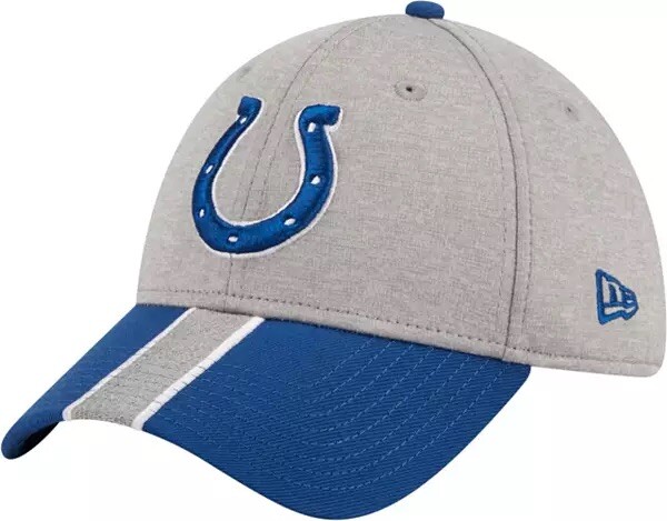 New Era Mens Indianapolis Colts Stripe Grey 39Thirty Stretch Fit Hat ...