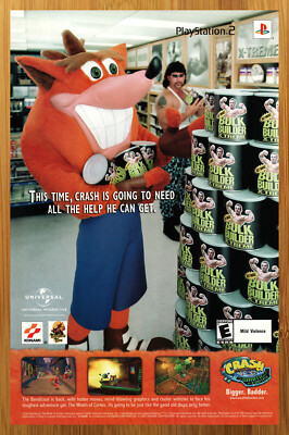 2002 Crash Bandicoot: The Wrath of Cortex Gamecube PS2 Print Ad/Poster ...