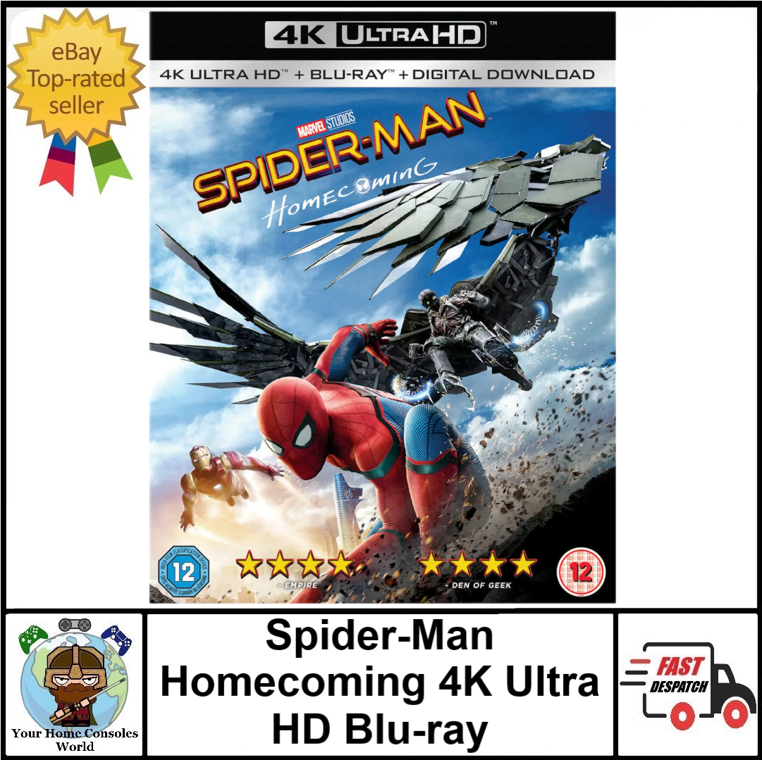 Spider-Man Homecoming (Blu-ray, 2017, 2-Disc Set) for sale online | eBay