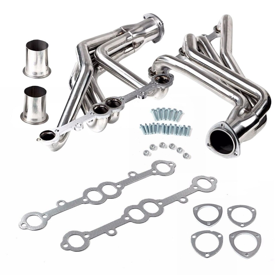 Stainless Manifold Headers Fit 64-74 Chevy 283/302/305/307/327/350/400 ...