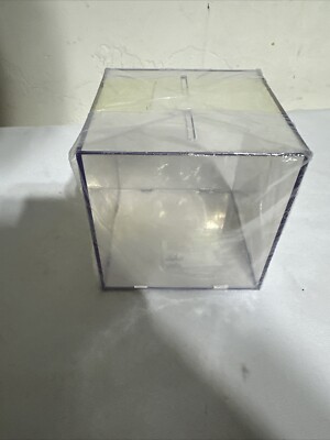 Clear Acrylic Money Bank Piggy Bank for Adults, Must Break to Open, | eBay