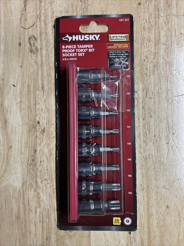 Husky Torx Bit Socket Set Sockets Tool Ratchet 3/8 In Drive Tamper ...