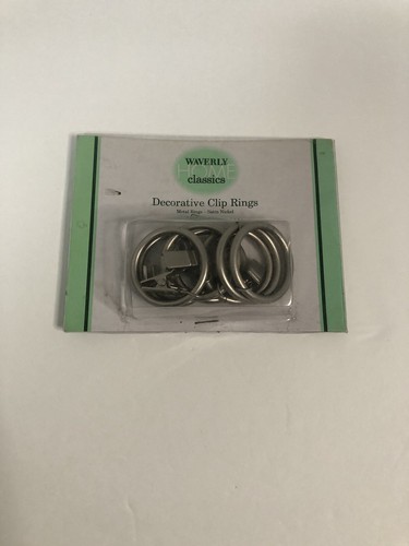 Waverly Classics Clip Rings Satin Nickel 7 | eBay.de