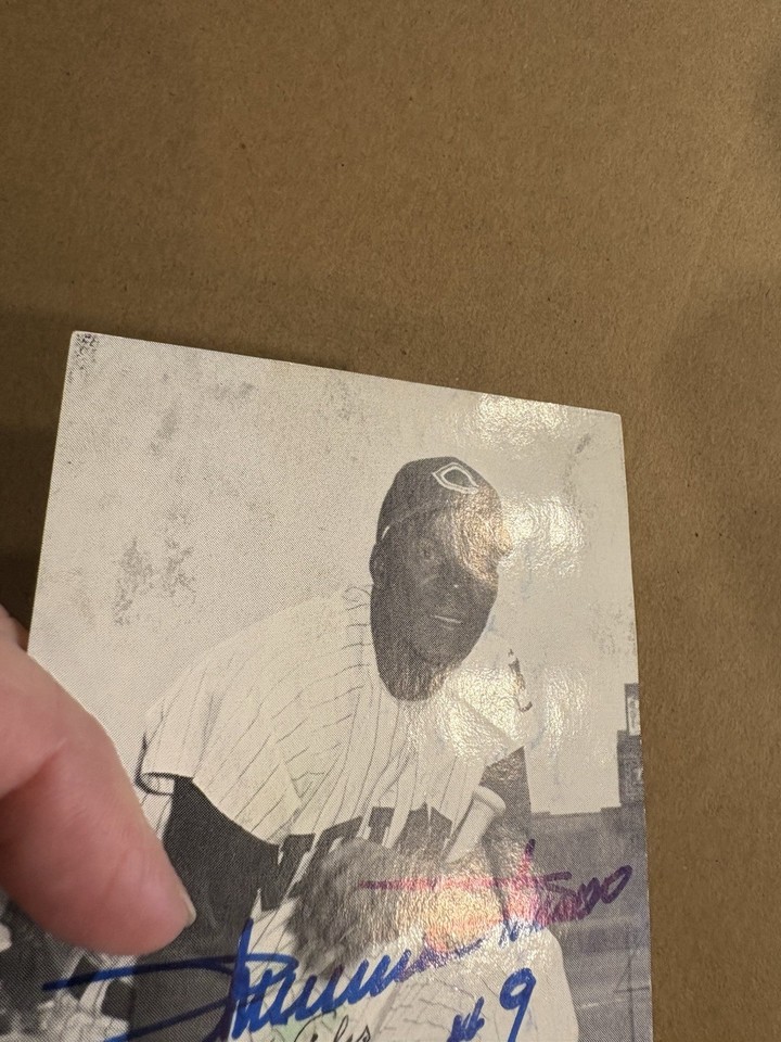 1950's Minnie Minoso Cleveland Indians Autographed JD McCarthy Postcard ...
