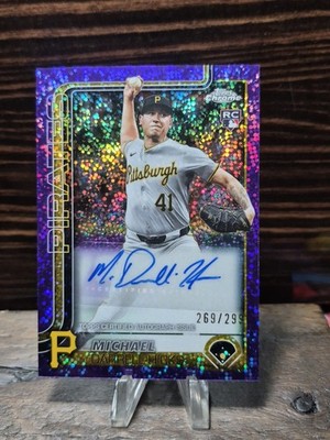 2025 Topps Chrome Update MICHAEL DARRELL HICKS AC-MD 269/299 purple ...