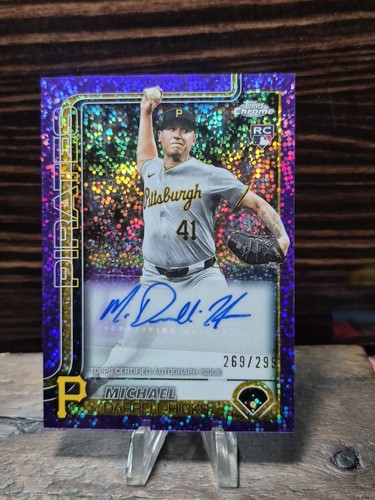 2025 Topps Chrome Update MICHAEL DARRELL HICKS AC-MD 269/299 purple ...