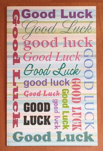 Congratulations Good Luck Best Wishes Greeting Card / Colorful | eBay