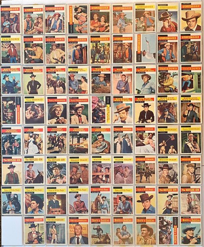 1958 TV Westerns Complete Vintage Trading Card Set (71) Topps | eBay
