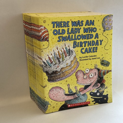 There Was an Old Lady Who Swallowed a Birthday Cake Class Class Gift ...