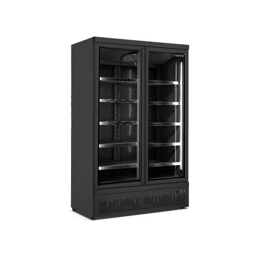 SARO Kühlschrank mit 2 Glastüren - schwarz, Modell GTK 1000 | eBay