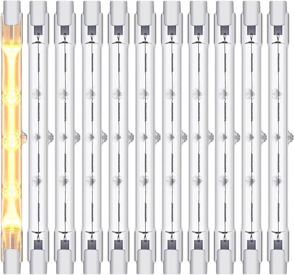 1-10pk R7 Tungsten Halogen Security Floodlight Bulb 100/150/200/300W ...