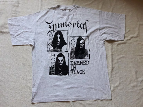Immortal Band White T-Shirt Cotton Full Size Unisex S-5XL | eBay