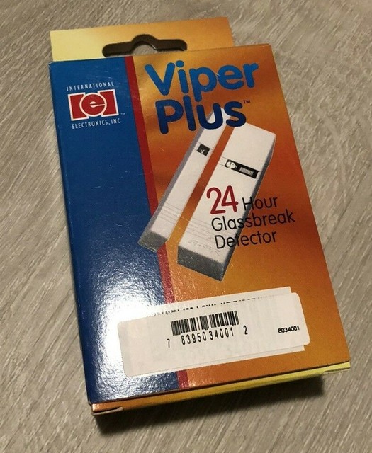 VIPER PLUS IEI 834L Glassbreak Vibration Detector w/o Contact 0834000 ...