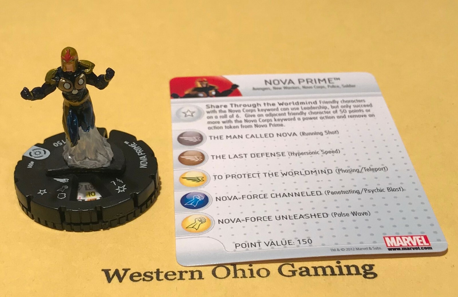 Heroclix Nova Prime #001 USED Marvel Galactic Guardians Single Figure ...