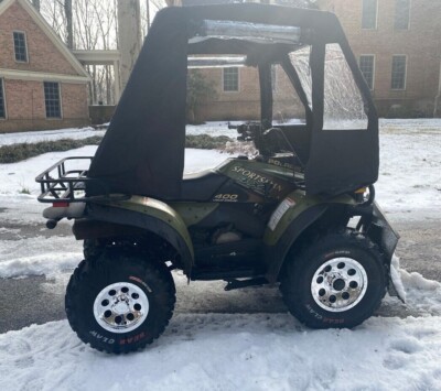 ATV Cab Enclosure Canopy 4 Wheeler Quad Cabin Cover Requires Front ...