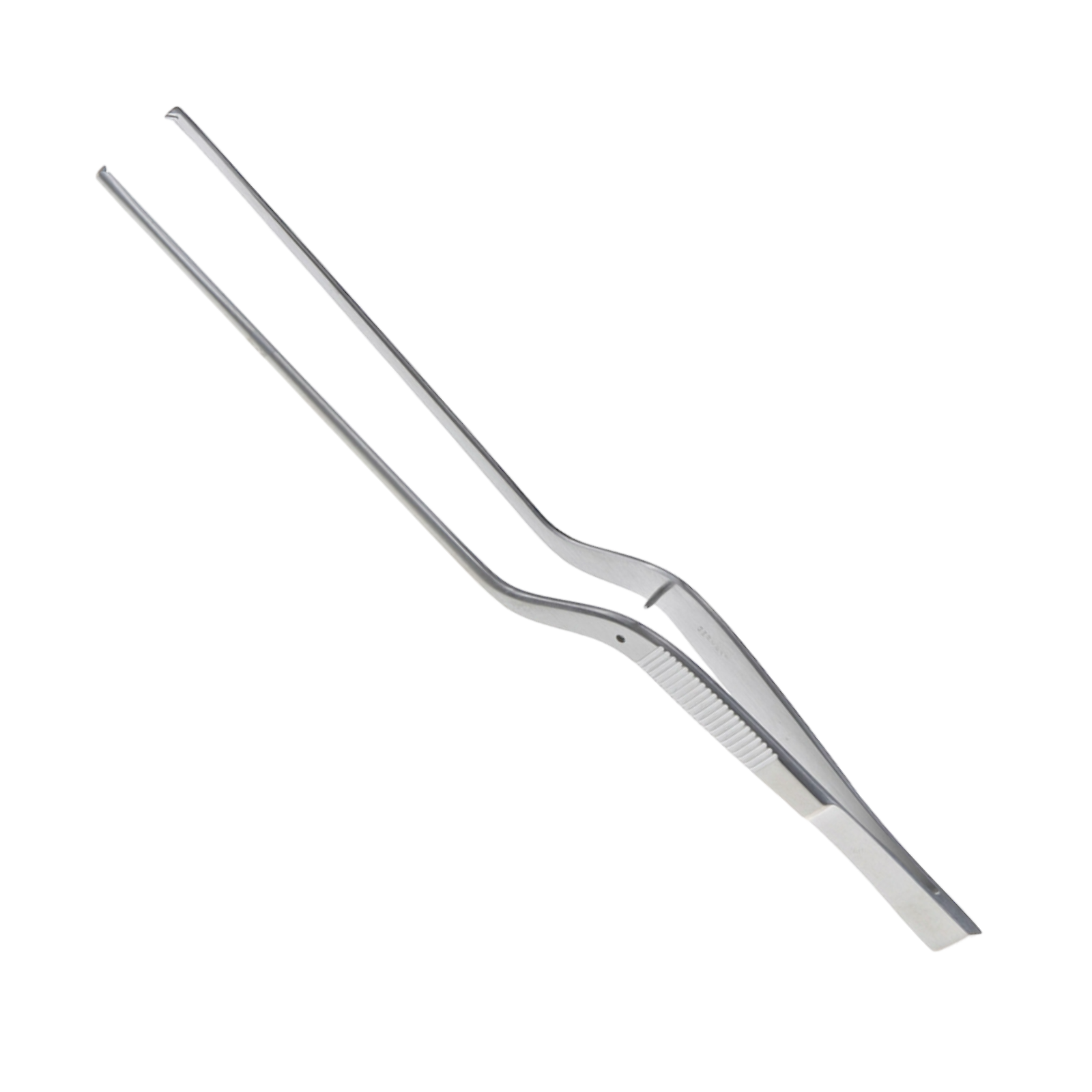Cushing Tissue Forceps, 7", Bayonet, with Guide Pin, Scraper End, 1x2 T ...
