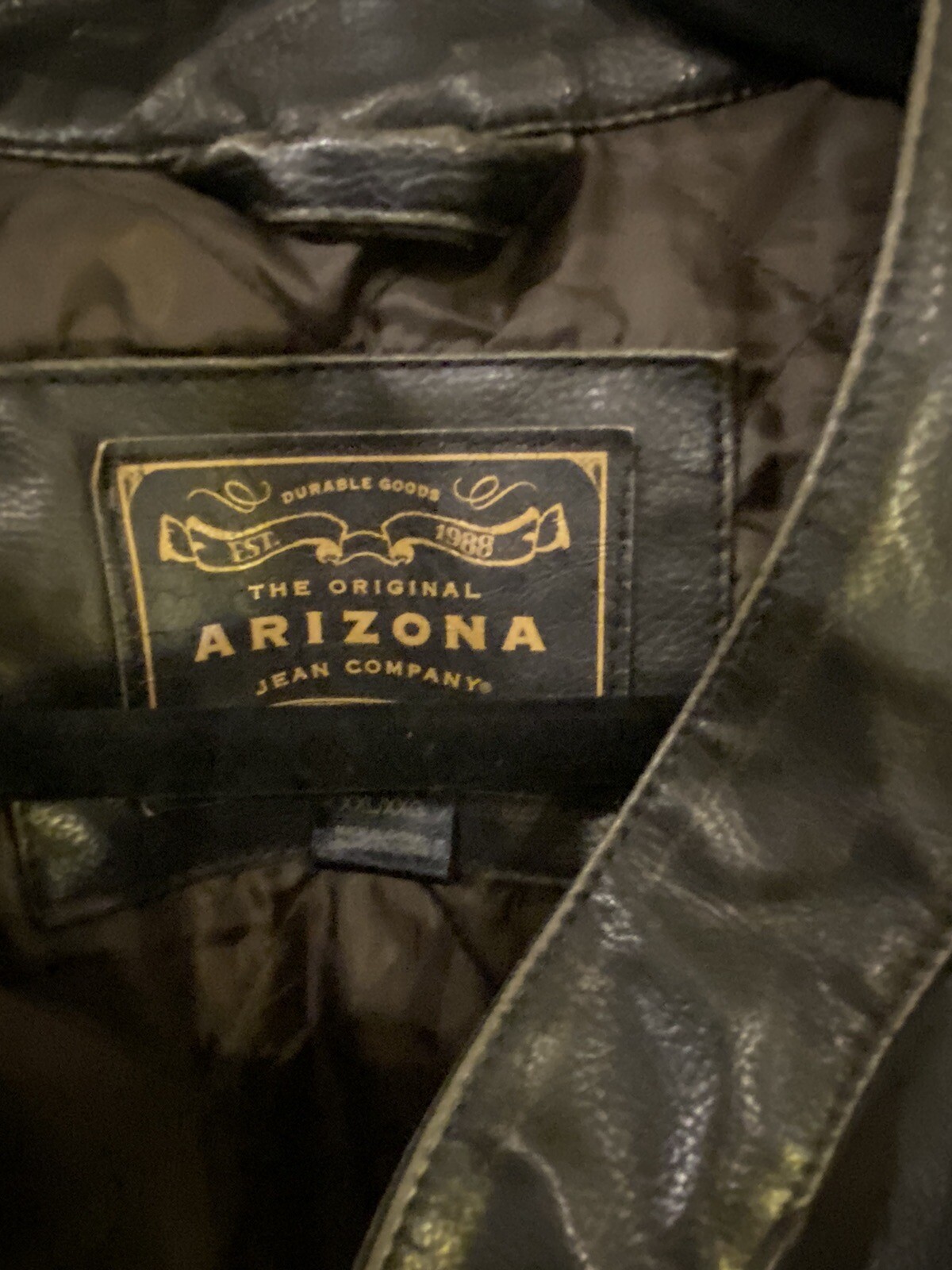Vintage Arizona Jacket Mens Faux Leather 90s Jacket. XXL | eBay