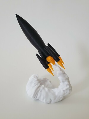 3D Printed Rocket Model,Scifi Space Rocket,Aerospace & Science Decor ...