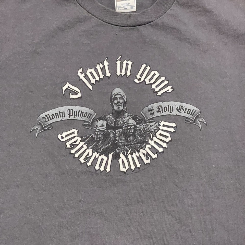 Vintage Monty Python And the Holy Grail Knight Fart Movie T-shirt Mens ...