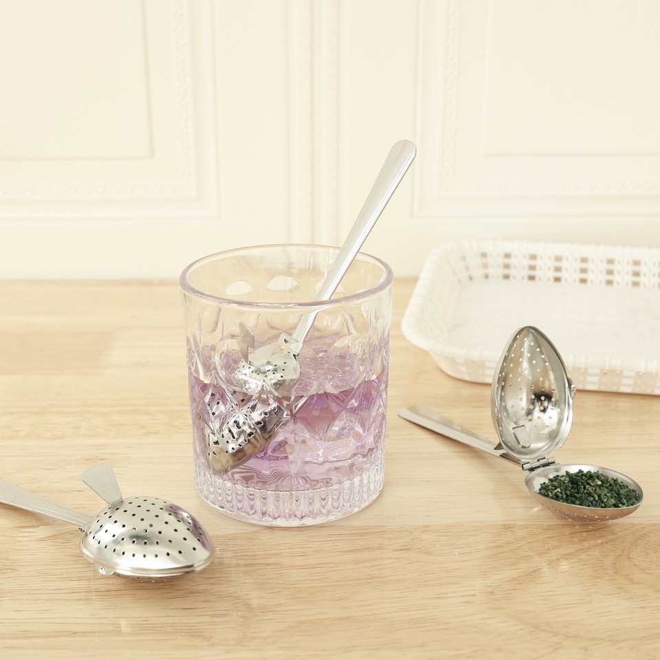 6 Pcs Portable Stainless Steel Tea Infuser Reusable Tea Infuser Spoon ...