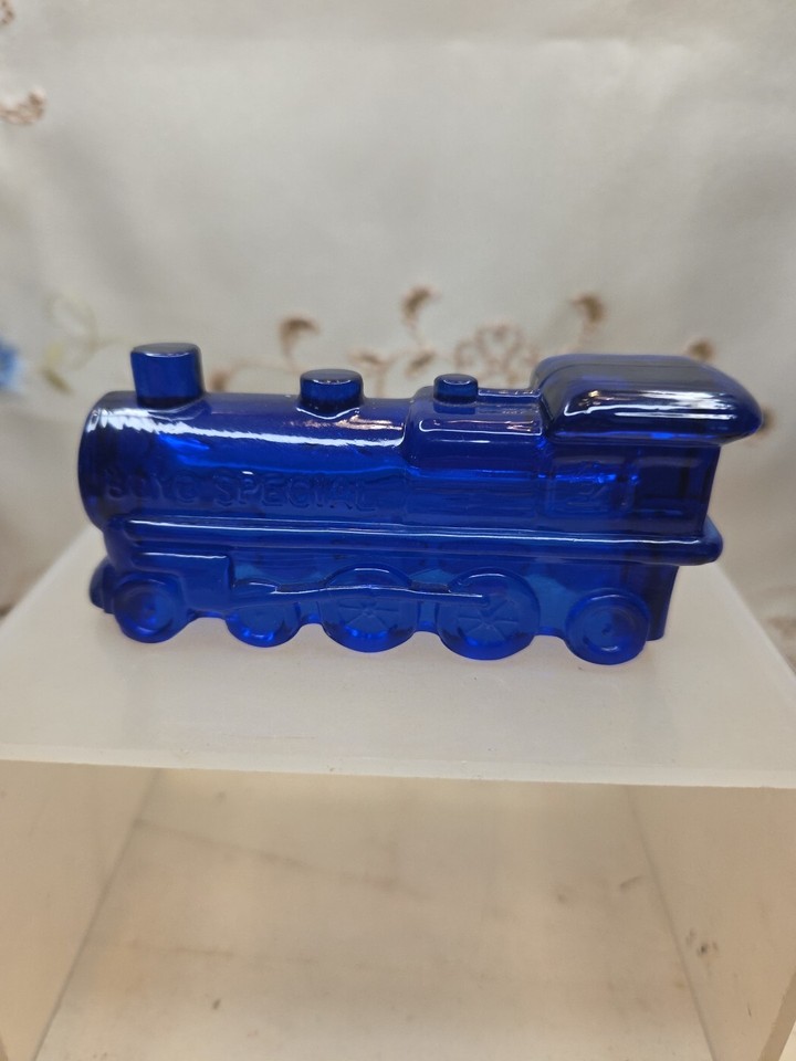 Boyd Special Train Set 7 Pc. Cobalt, Slag Glass & More Excellent ...