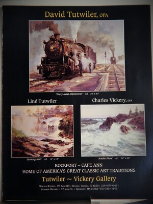 DAVID TUTWILER / S MARK THOMPSON ART PIECES ORIG VTG 1998 ADVERTISEMENT ...