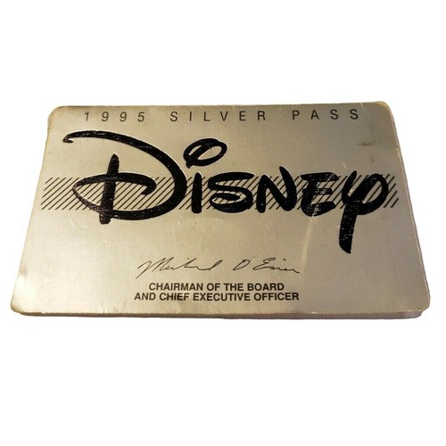 Vintage Disneyland Disney World Silver Pass Charter Cast Member 1995 | eBay