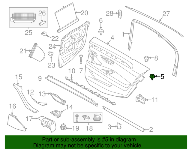 BMW 07147145753 Genuine OEM Door Trim Panel Clip for sale online | eBay