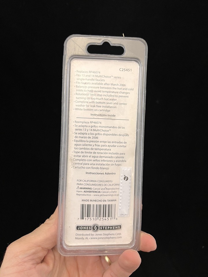 Jones Stephens Tub/ Shower Cartridge C25451 Fits Delta | eBay