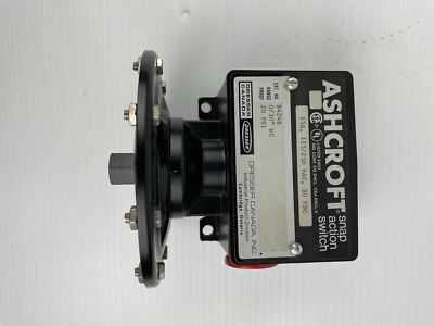 Ashcroft Snap Action Switch B424B 15A 125/250VAC 30VDC (Set at 6" WC ...