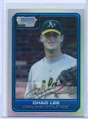 Chad Lee 2006 Bowman Draft CHROME REFRACTOR ROOKIE #DP23 - ATHLETICS | eBay