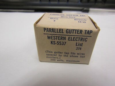 FRANKEL ELECTRICAL GUTTER TAP KS-5537 WIRE CONNECTORS LIST 274 | eBay