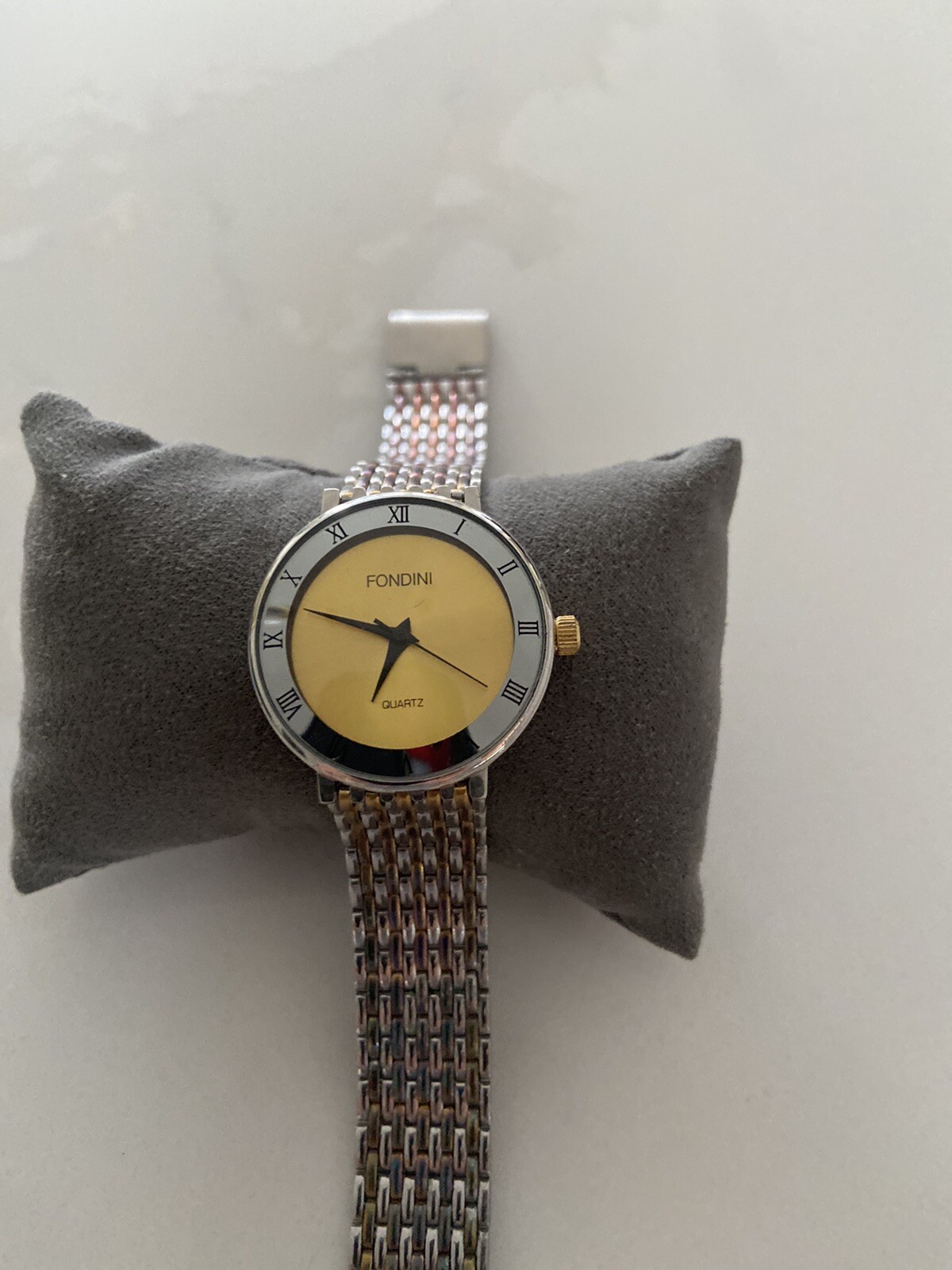 Vintage Fondini Unisex Dual Gold Tone Roman Dial Quartz Watch New ...