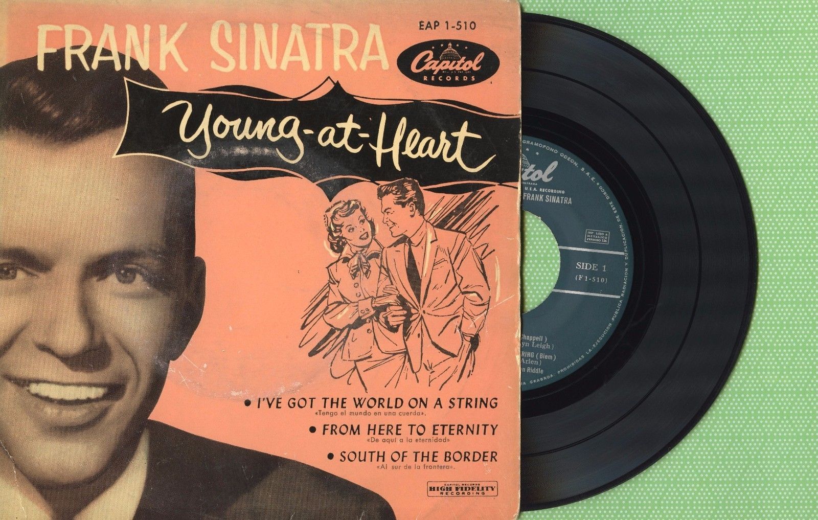 FRANK SINATRA / Young At Heart / CAPITOL EAP 1-510 Press Spain 1954 EP ...