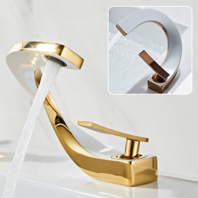Creative Bath Basin Sink Mixer Taps Bathroom Brass Taps Round Vessel ...