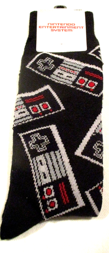 Nintendo Controller Crew Socks Black Mario Bros NES 64 Switch Gaming | eBay