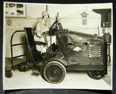 1926 Clark Trucktractor Co Tow Tractor and Flapper Girl Photographer | eBay