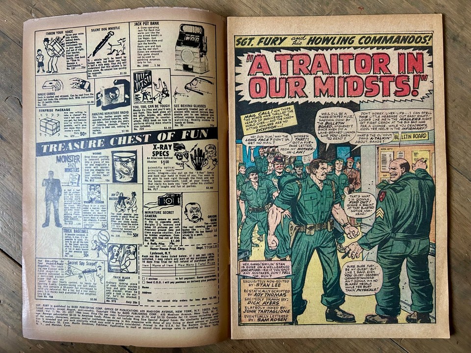 Sgt. Fury and his Howling Commandos #32 (Marvel Comics July 1966) VG+ ...