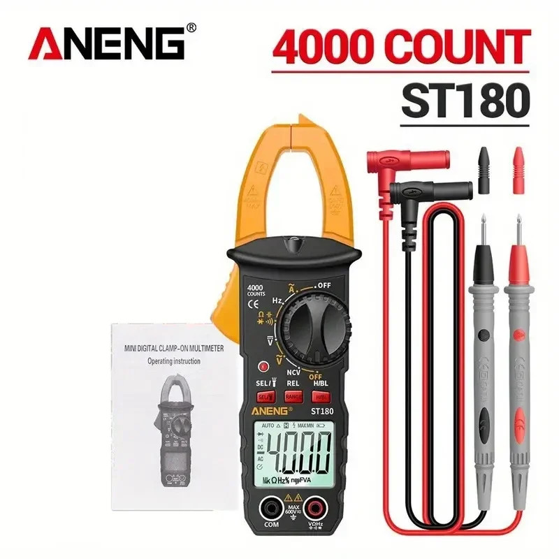 Handheld Digital Multimeter Tester Clamp Meter AC Voltage RMS Auto ...