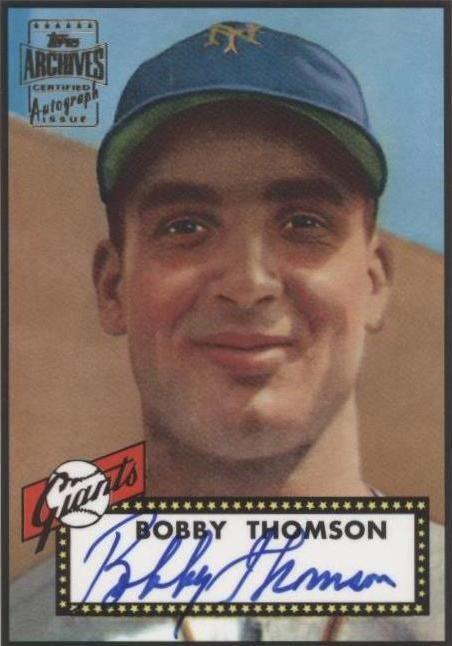 2001 Topps Archives - Autographs Bobby Thomson #32 TAA (AU) for sale ...