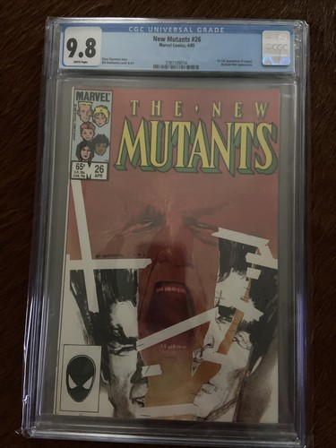 NEW MUTANTS #26 CGC 9.8 UNIVERSAL GRADE (Marvel Comics 1985) 1st full ...