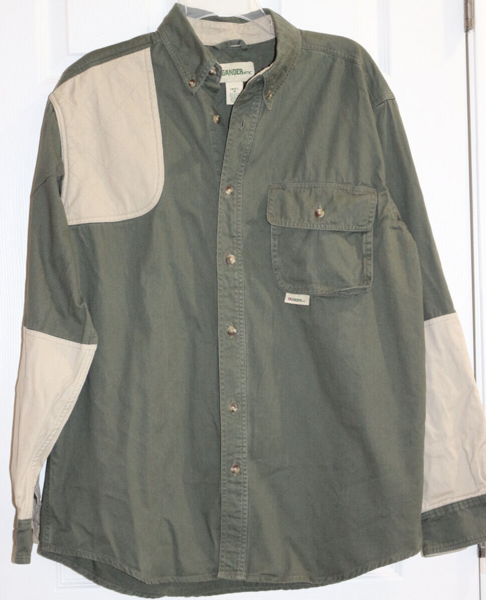 Gander Mountain Guide Series SHOOTING Hunting SHIRT Men’s Sz M Khaki L ...
