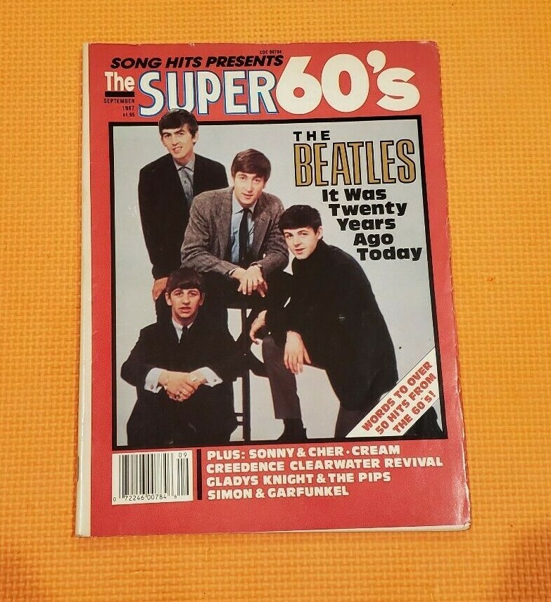 1987 Song Hits Presents The Super 60's Magazine - The Beatles / Sonny ...